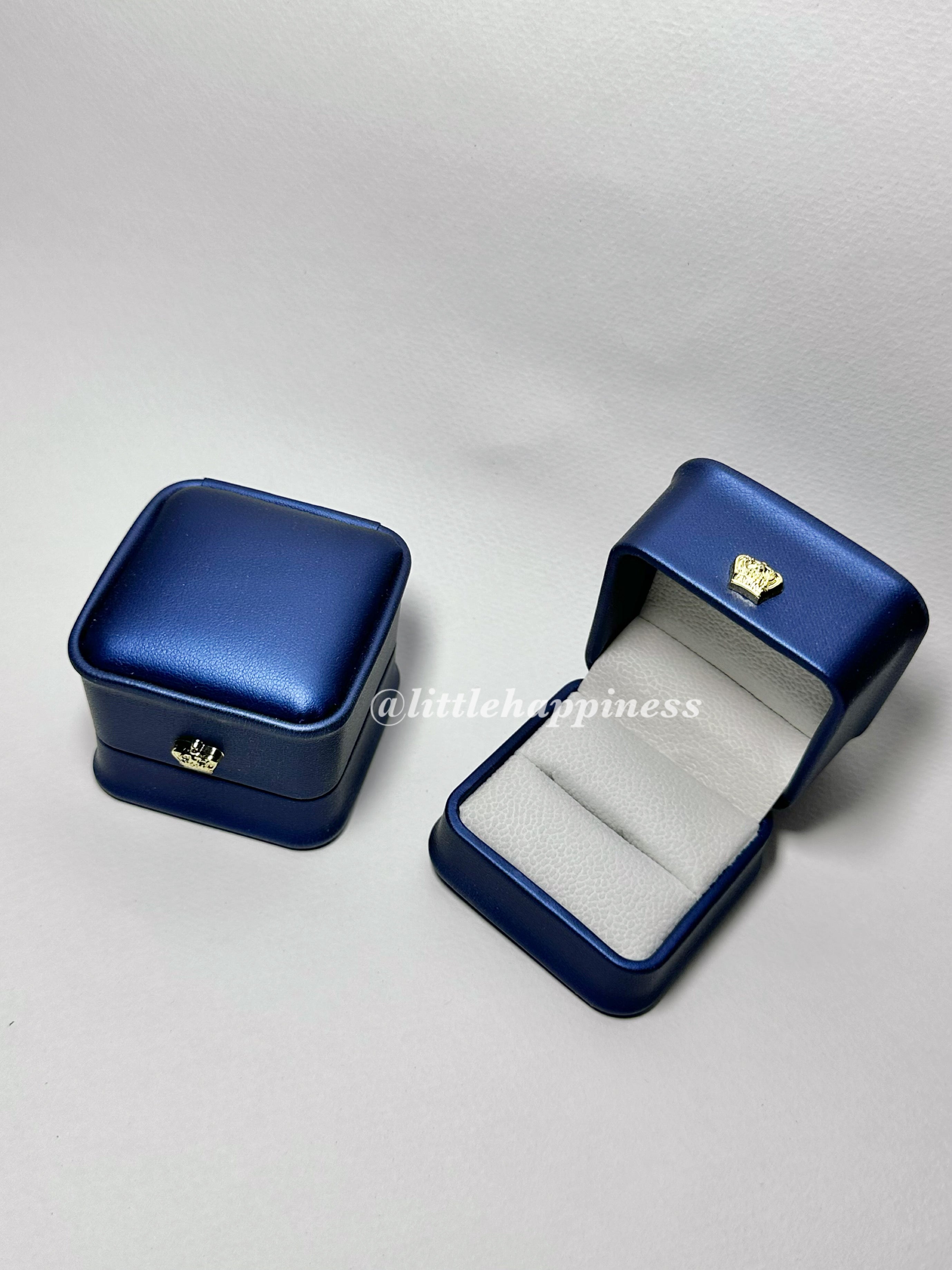 Caja Azul Marino para Anillo – Little Happiness
