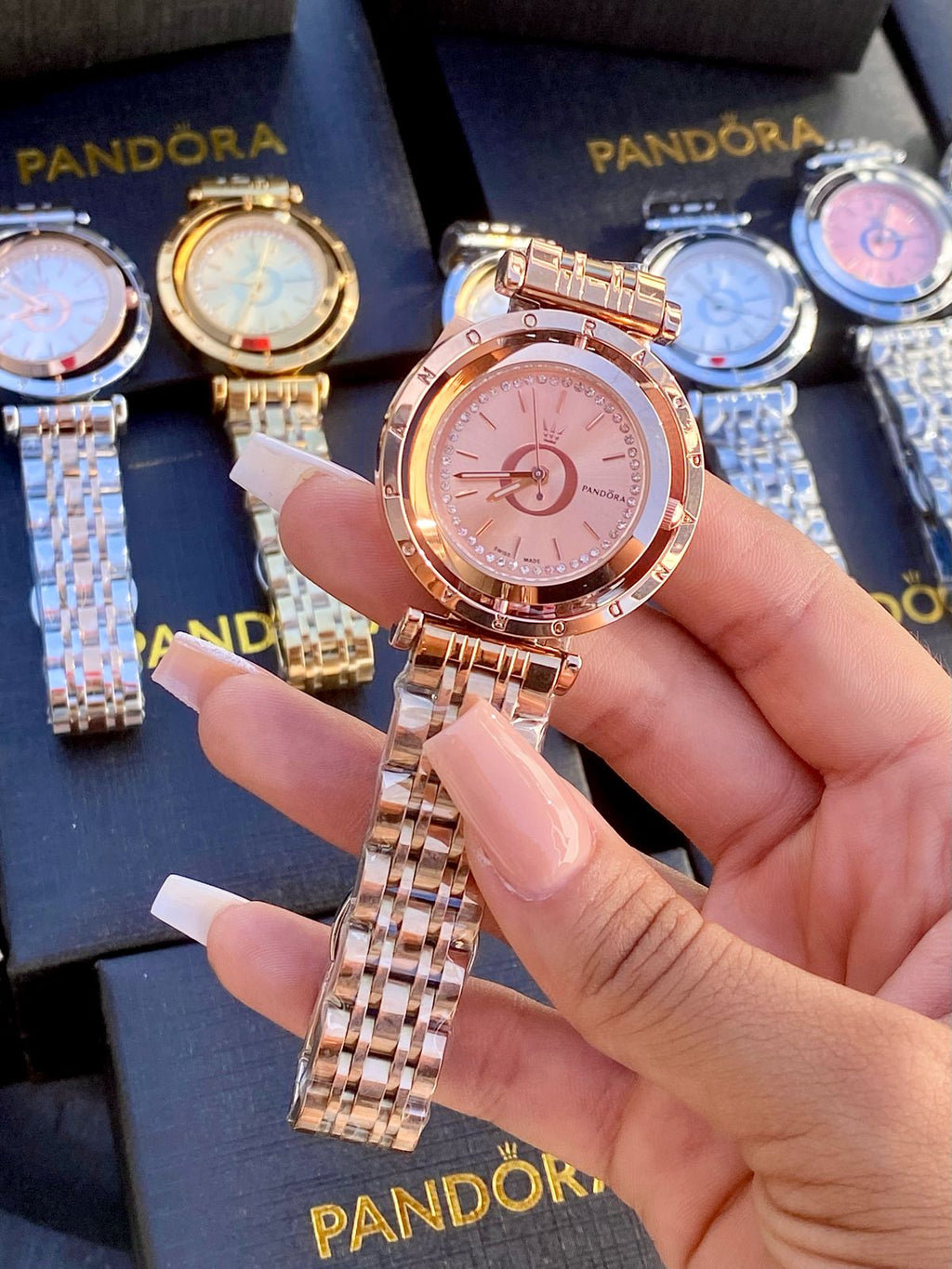 Reloj Pandora Rose Gold Completo – Little Happiness